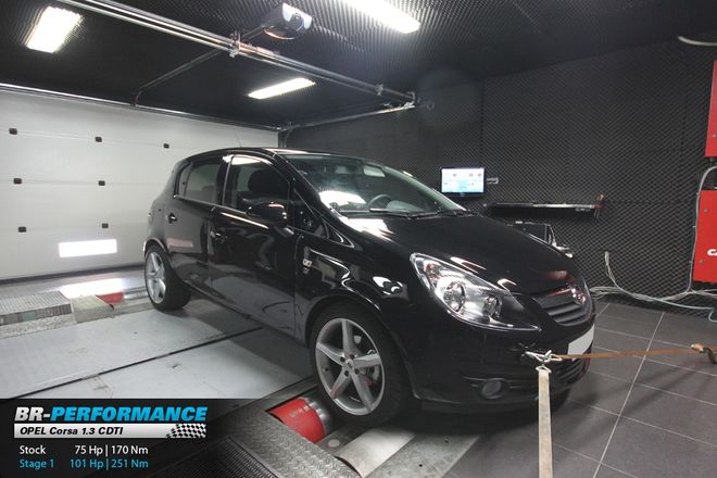 Opel Corsa D 1.3 CDTI stage 1 - BR-Performance - Motor optimisation