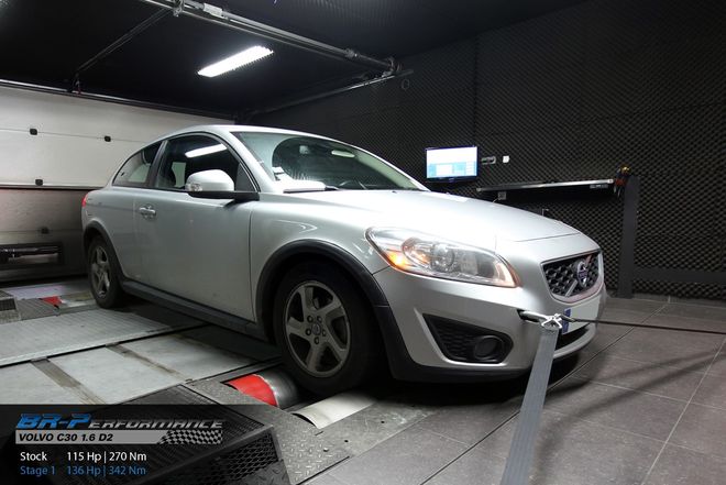 Volvo C30 1.6 D2 stage 1 - BR-Performance - Motor optimisation