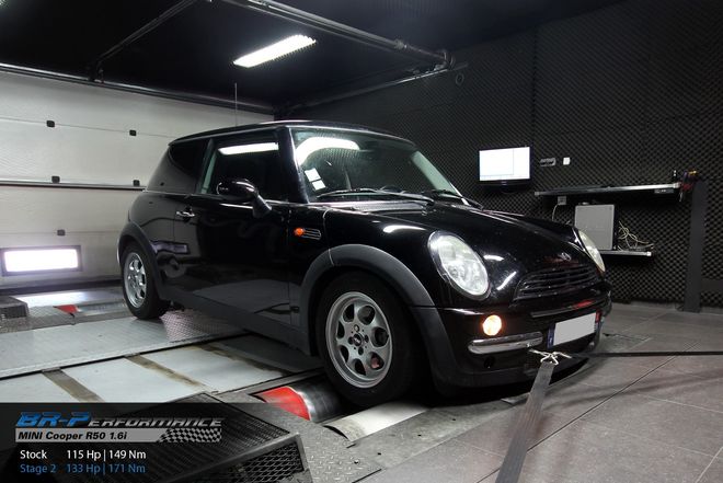 Mini Cooper R50 1.6i stage 2 - BR-Performance - Motor optimisation