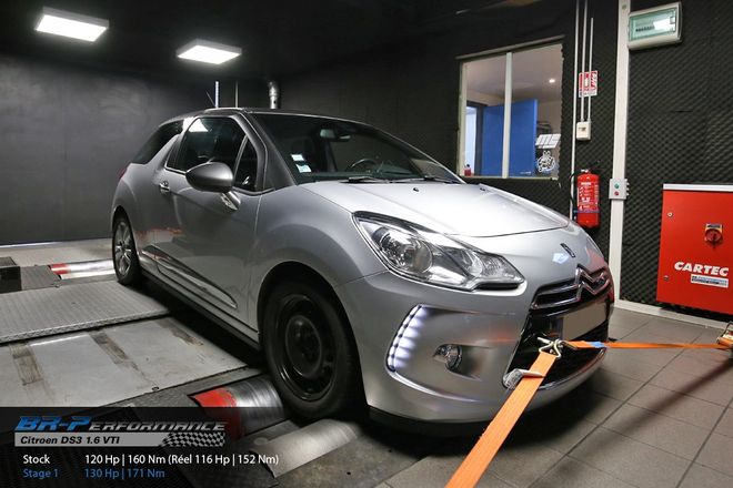 Citroën DS3 1.6 VTi stage 1 - BR-Performance - Motor optimisation