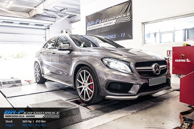 Mercedes GLA X156 45 AMG stage 1 - BR-Performance - Motor optimisation