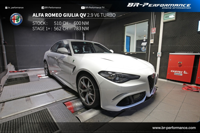 Alfa Romeo Giulia Quadrifoglio - 2.9 V6 Turbo stage 2 - BR-Performance ...