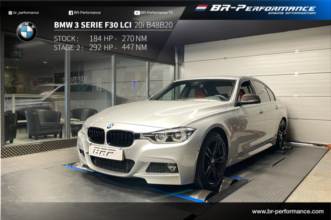 BMW Serie 3 F3x LCI 320i stage 2 - BR-Performance - Motor optimisation