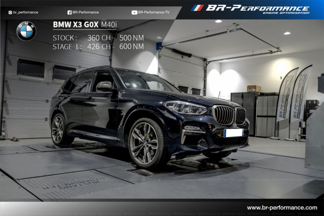 BMW X3 G01/G08 xDrive M40i stage 1 - BR-Performance - Motor optimisation