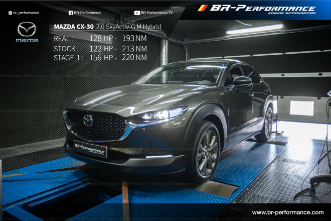 Mazda CX-30 2.0 Skyactiv-G M Hybrid stage 1 - BR-Performance - Professionele chiptuning