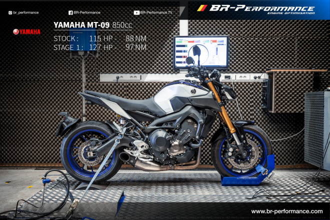 Yamaha MT-09 850cc stage 1 - BR-Performance - Motor optimisation